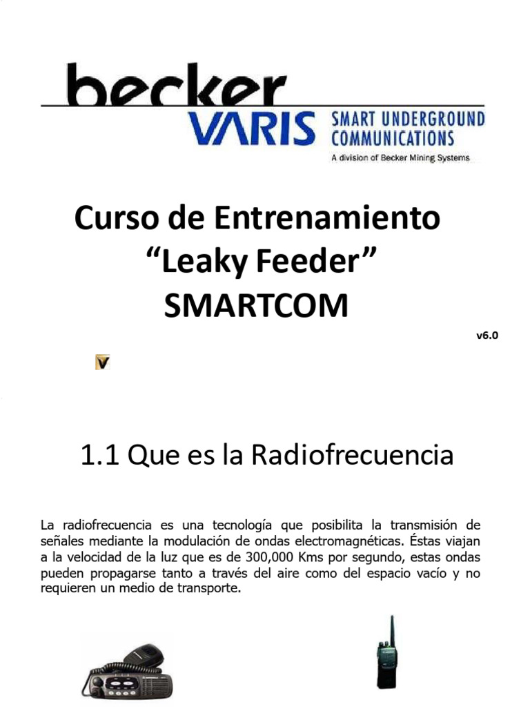 Sistema Leaky Feeder: Comunicación RF Eficiente | PDF | Radio | Diodo ...