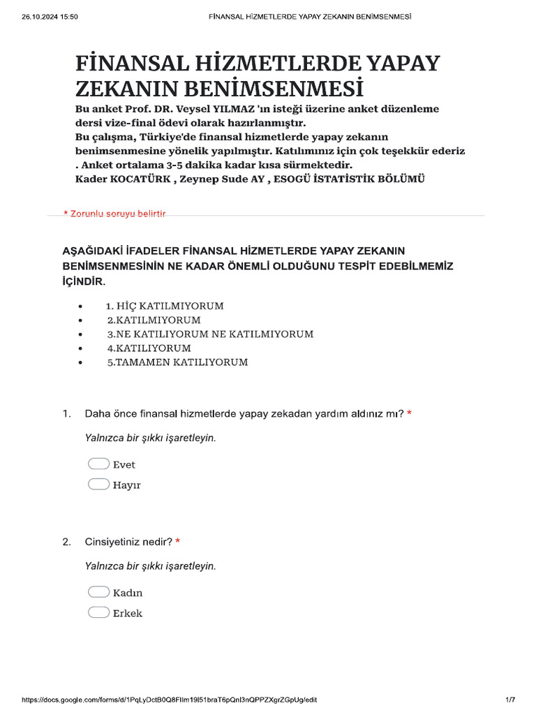 Anket Soruları | PDF