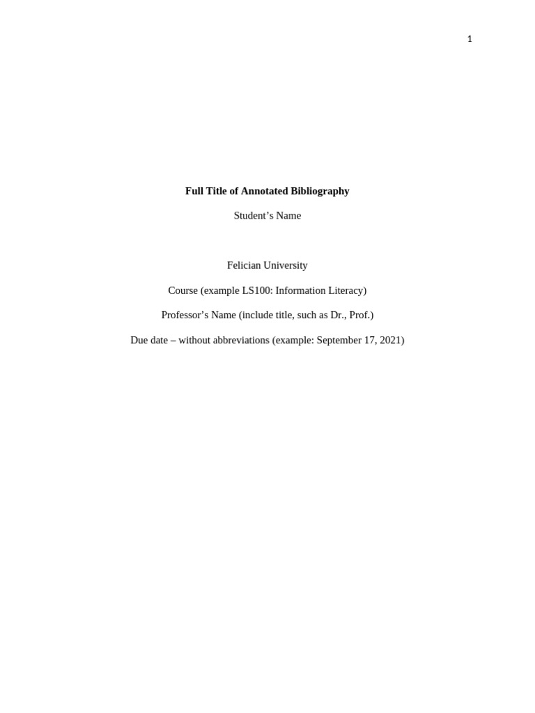 Annotated_Bibliography_Template_JS (1) | PDF | Apa Style | Citation