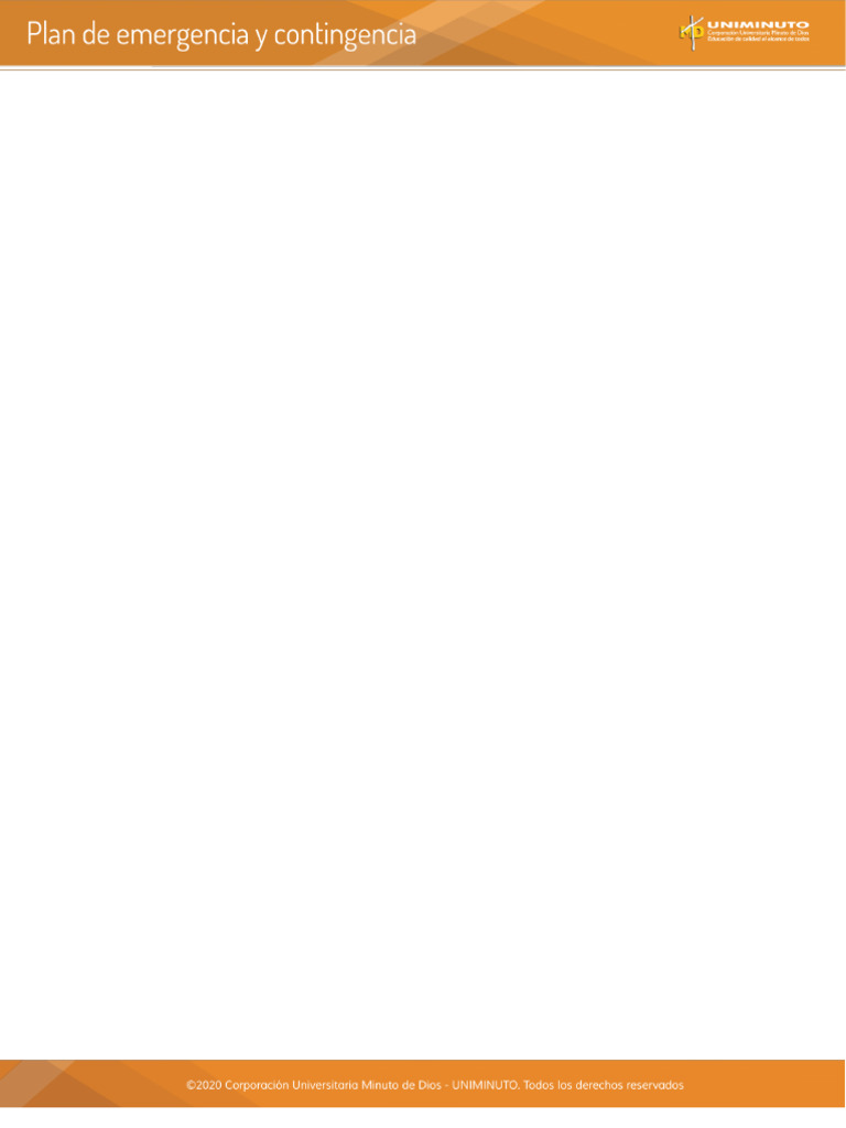 U3 Plan de Emergencia y Contigencia | PDF | Riesgo | Seguridad y salud ocupacional
