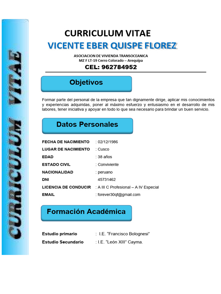 Cv. Eber Mod | PDF