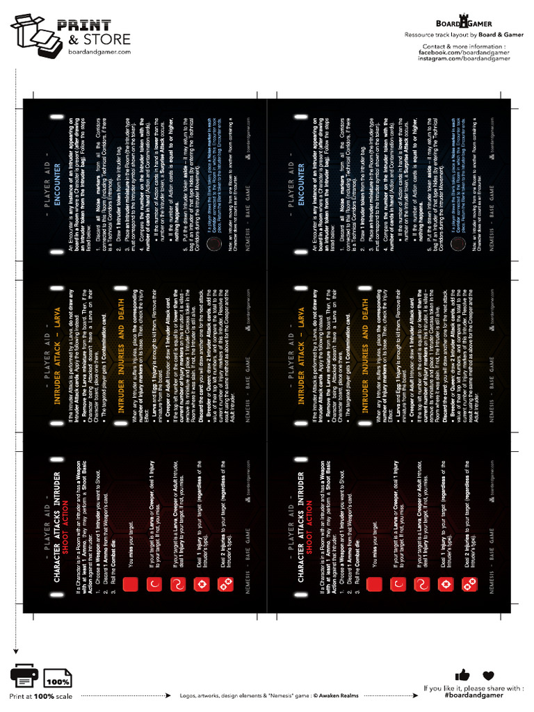 Nemesis-Player-Aid-Sheet-EN | PDF