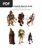 Star Wars Species List | PDF | Zoology