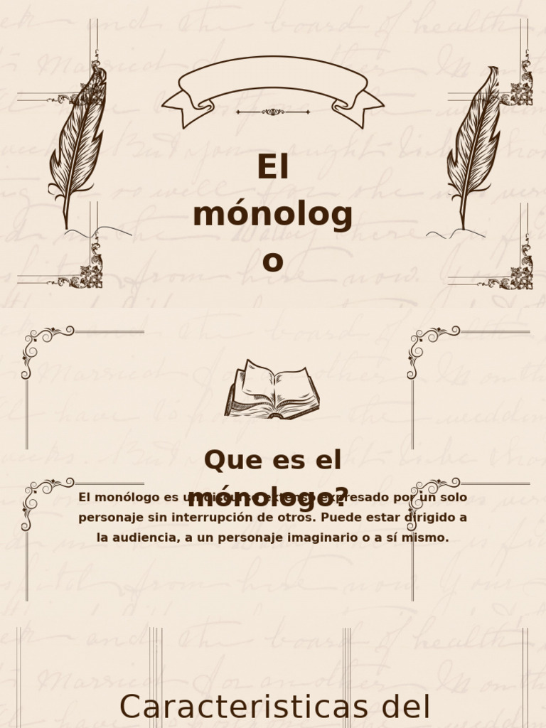 Monologo | PDF | Monólogo | Teatro