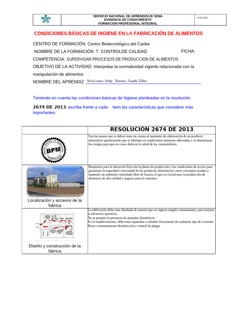 Condiciones Basicas de Higiene 2998606 | PDF | Alimentos | Residuos