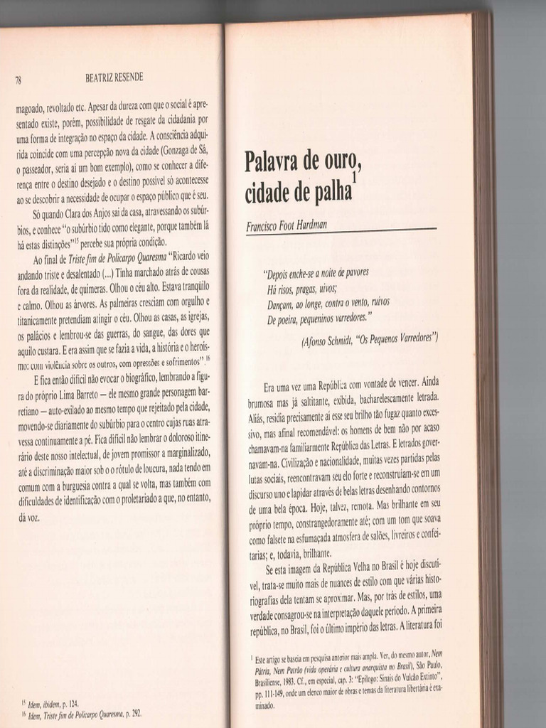 Roberto Schwarz (Org.) - Os Pobres Na Literatura Brasileira | PDF