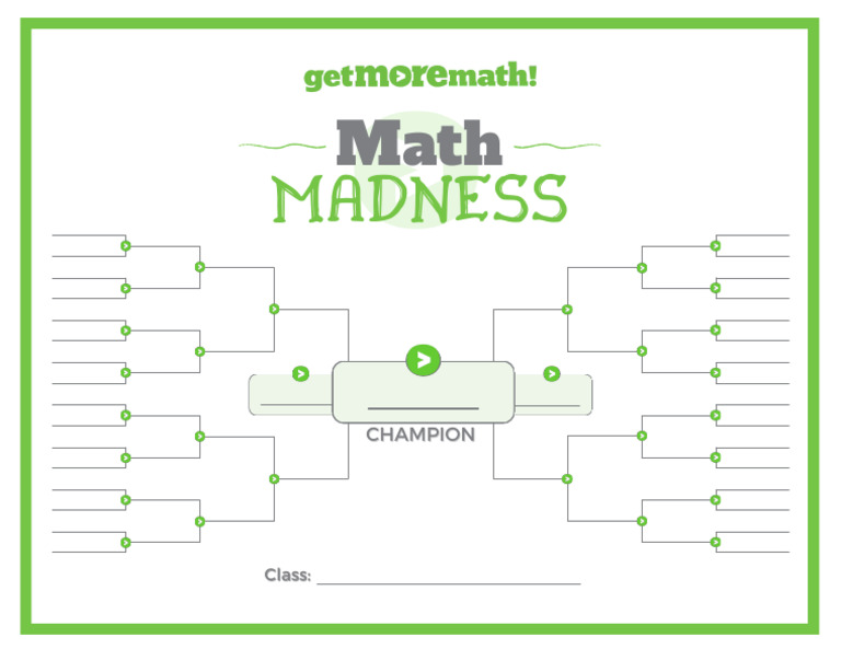 GMM Math Madness Lesson Plan Brackets Updated 6.24.24 | PDF
