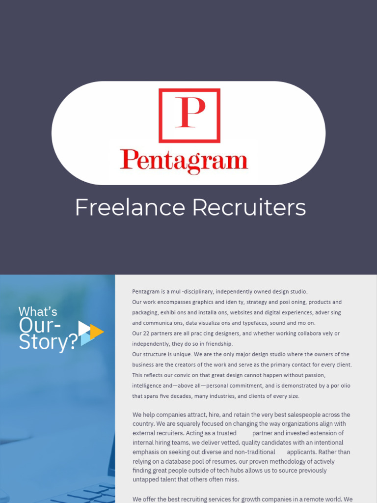 Pentagram Company Profile PDF | PDF | Recruitment | Leadership