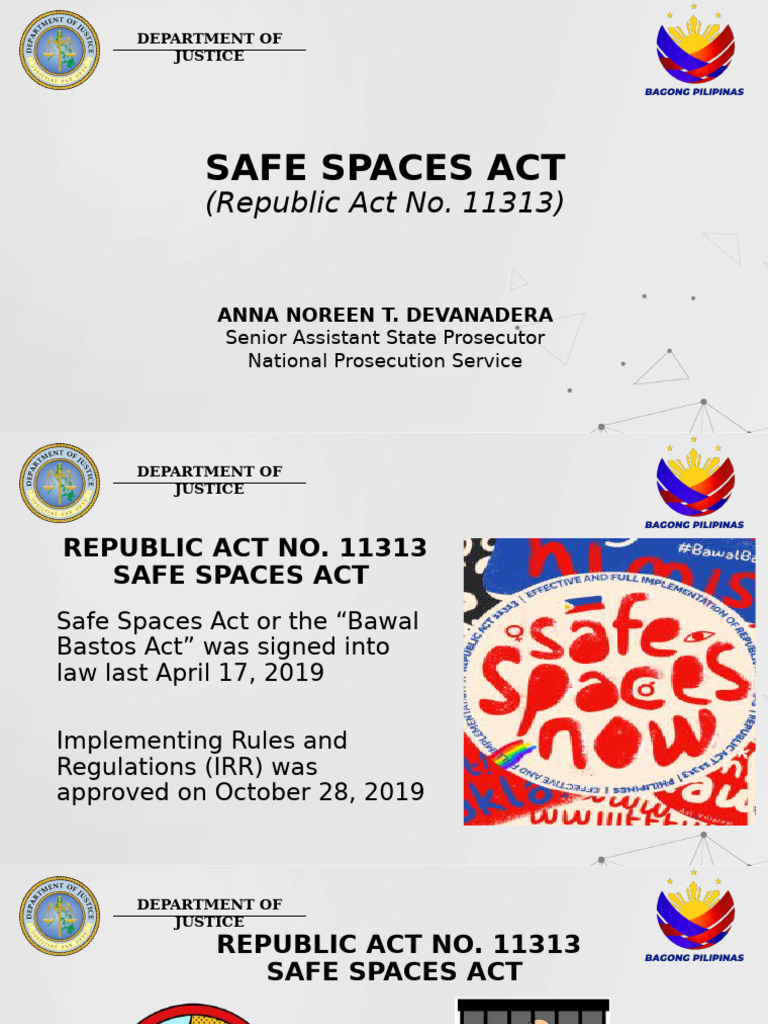 Overview of the Safe Spaces Act | PDF | Sexual Harassment | Harassment