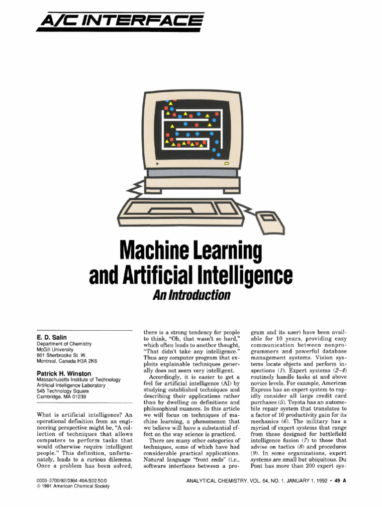 Machine Learning and Artificial Intellig | PDF | Artificial ...