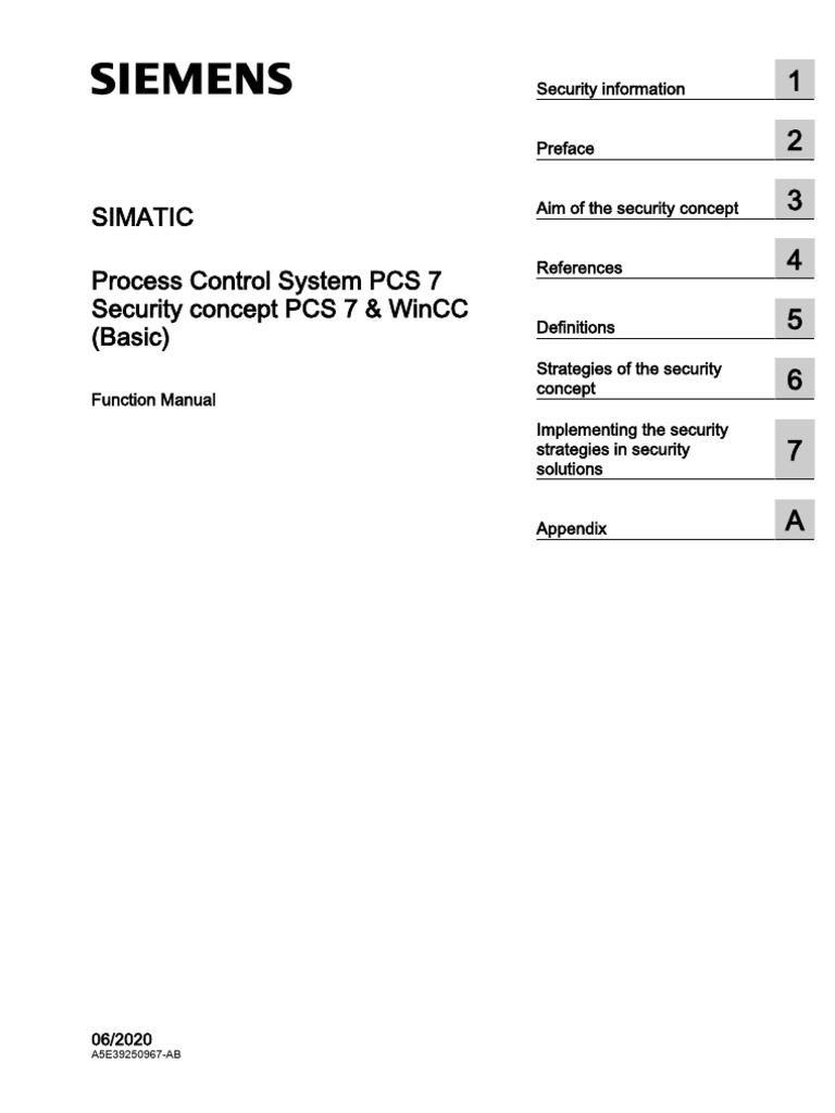 Security Concept PCS 7 & WinCC | PDF | Computer Network | Computer Security