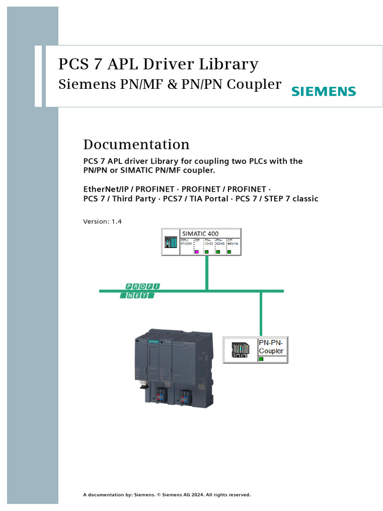 PCS7_PnMf_PnPn_Coupler__V14 | PDF | Programmable Logic Controller | Computer Network