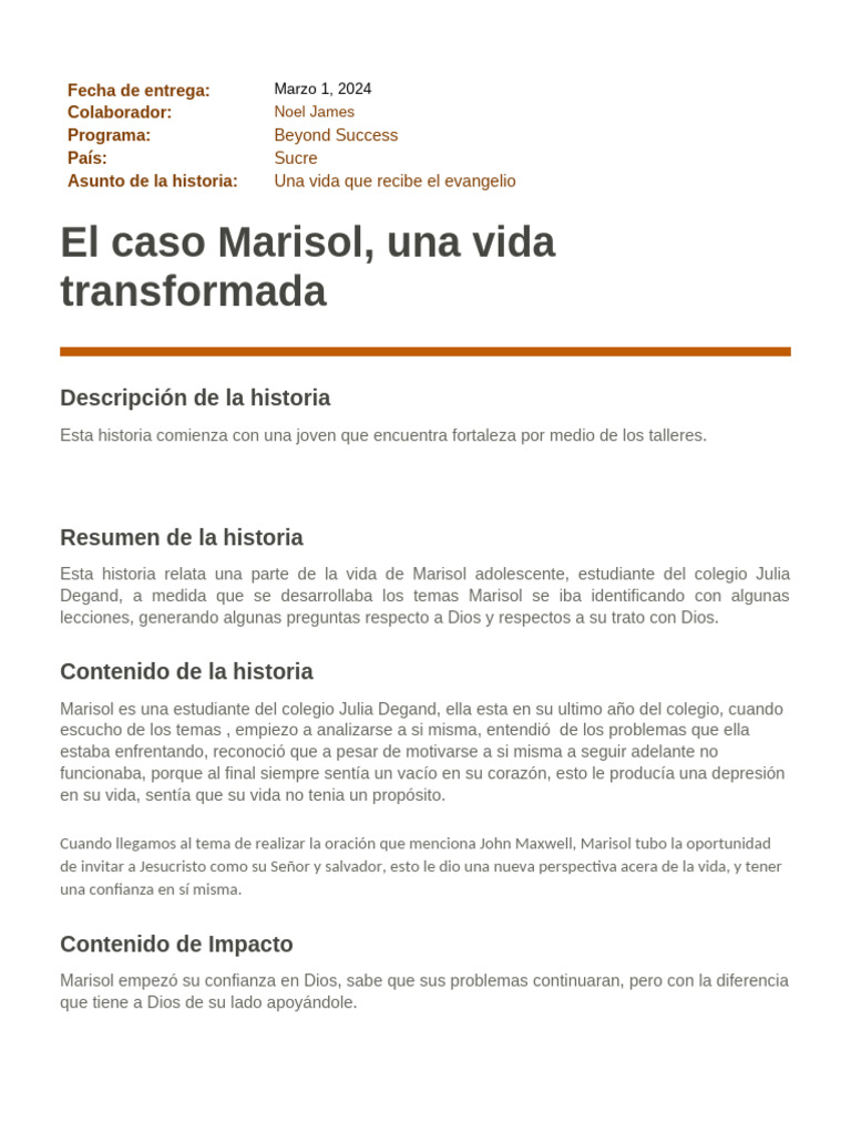Marisol | PDF