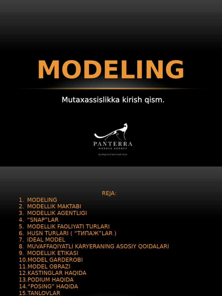 Modeling Uzb | PDF