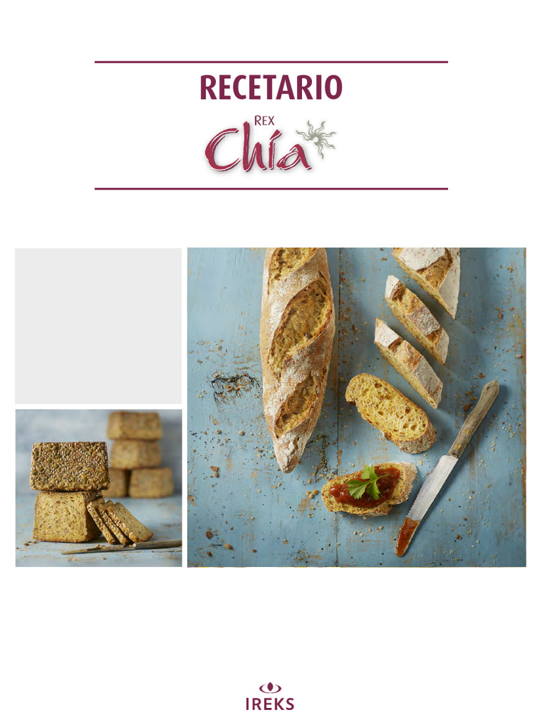 Recetario Rex Chia | PDF | Panes | Trigo