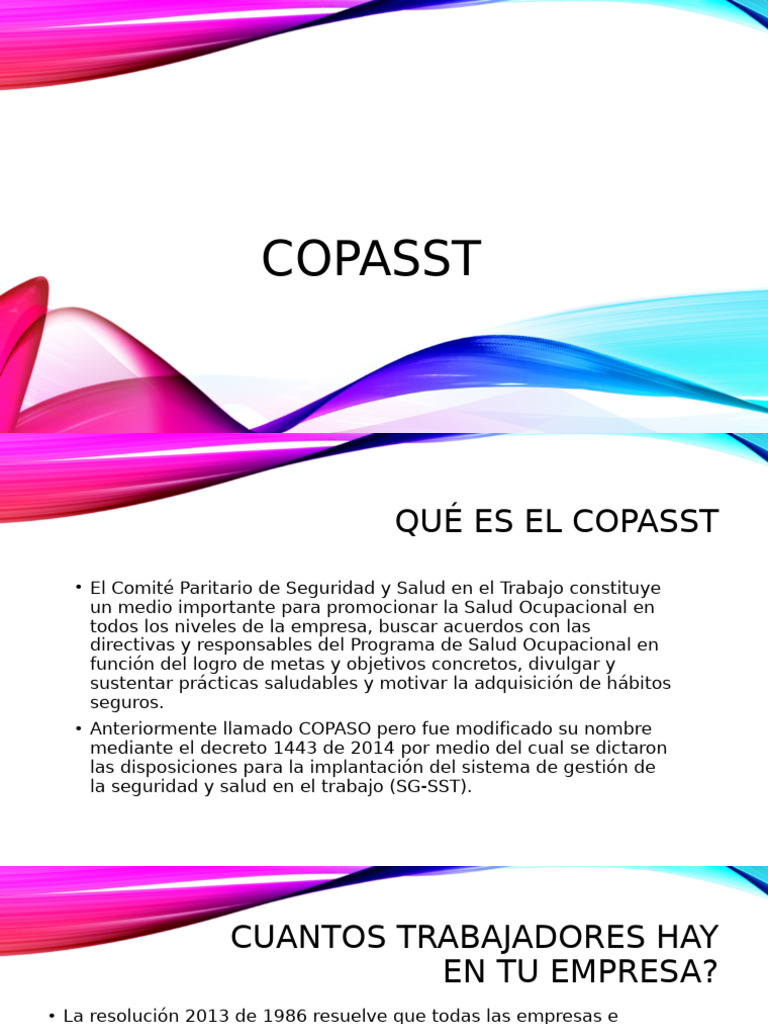 Instructivo de Conformación COPASST Y COMITÉ DE CONVIVENCIA LABORAL ...