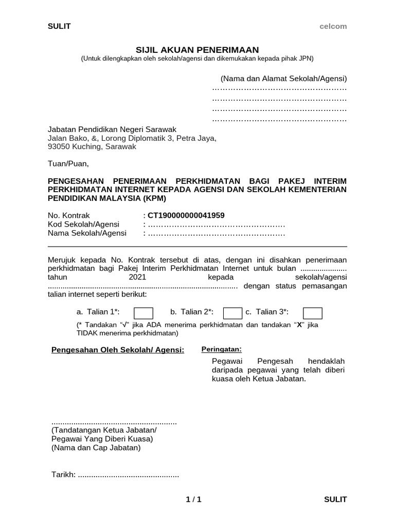 Lampiran 14 Celcom | PDF