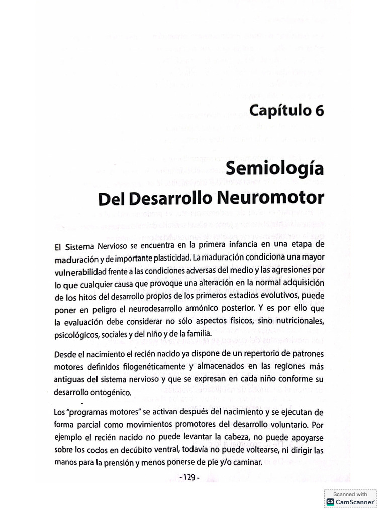 Semiología Del Desarrollo Neuromotor | PDF