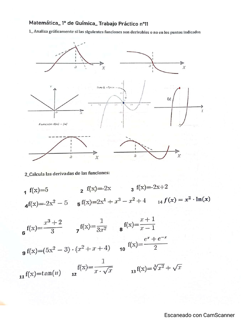 TP 11 - Derivadas | PDF