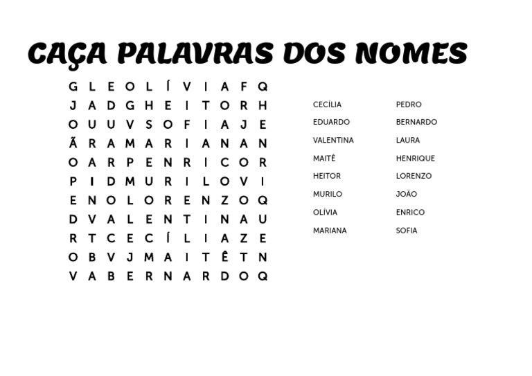 Jogar Sopa de Letras | PDF