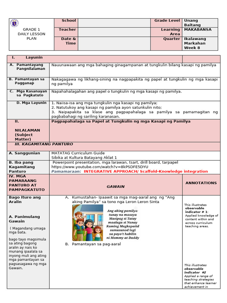 DepEd 4as Lesson Plan | PDF