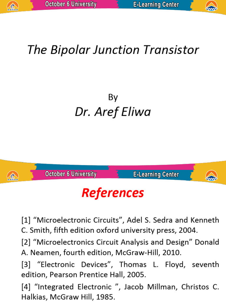 Lecture - 4 Bipolar Junction Transistor | PDF | Bipolar Junction Transistor | Electricity