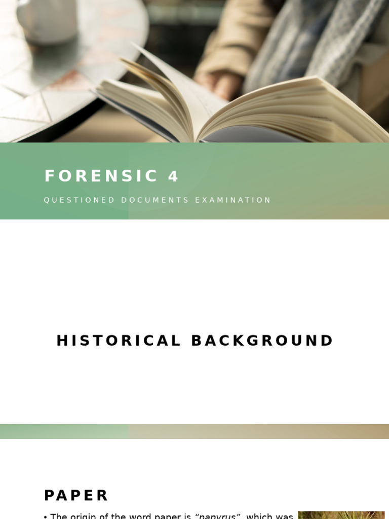 Forensic 4 History | PDF | Ink | Alphabet