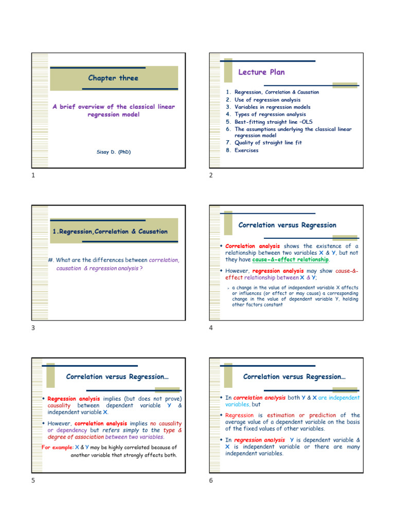 Chapter -3. | PDF | Ordinary Least Squares | Regression Analysis
