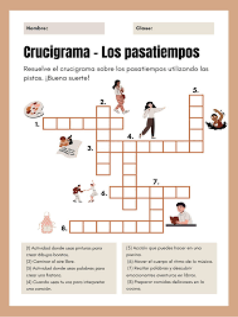 Crucigramas Pasatiempo | PDF