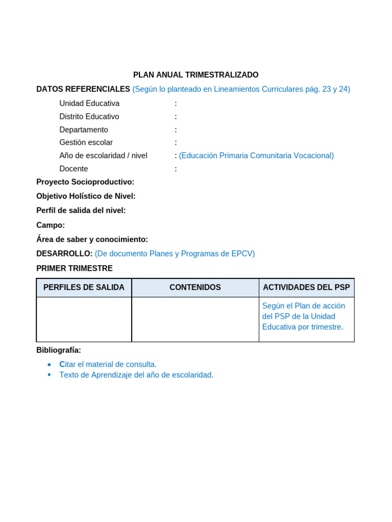 PAT Primaria | PDF