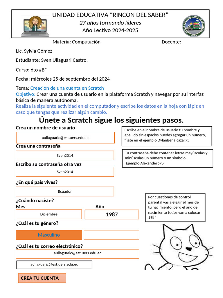 Sven Ullaguari ,, Cuenta Scheat | PDF