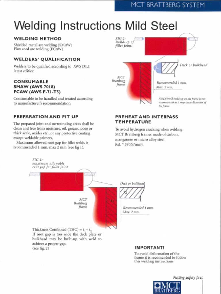 Welding Instructions Mild Steel | PDF