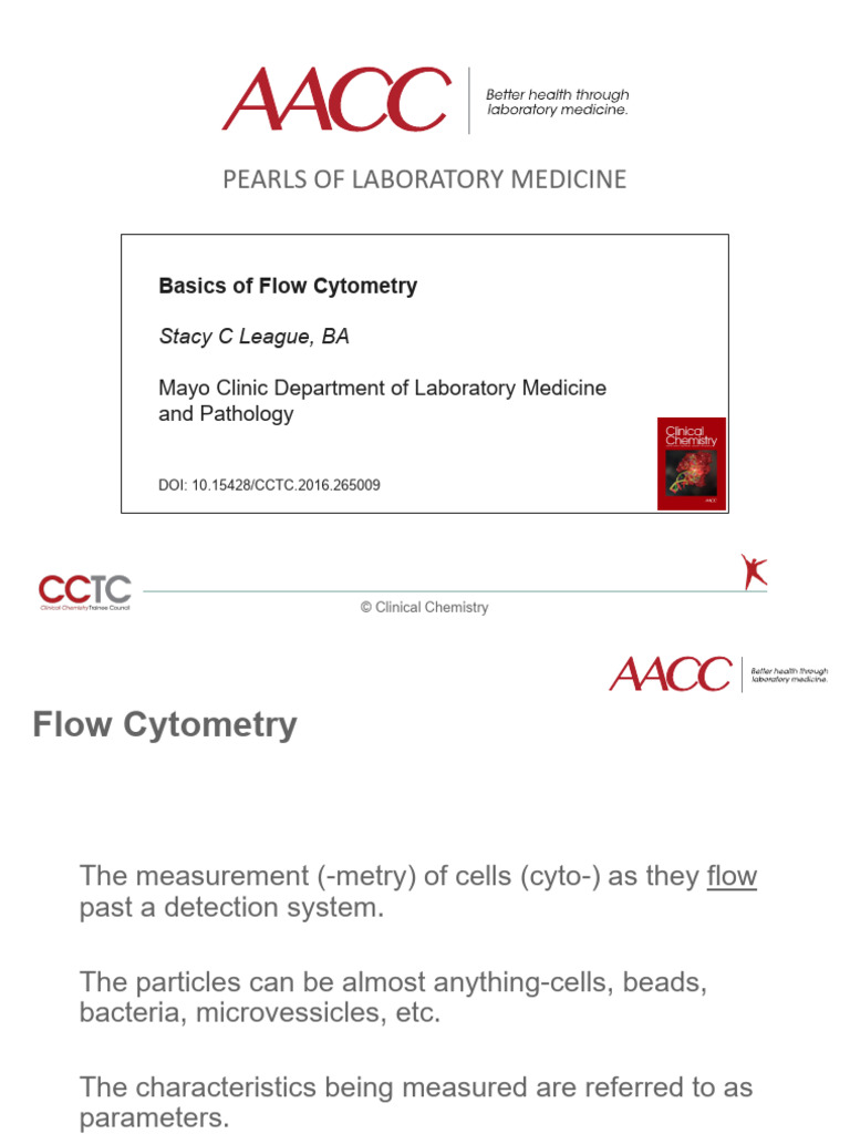 Basics of Flow Cytometry League Slides | PDF | Flow Cytometry | Cytometry