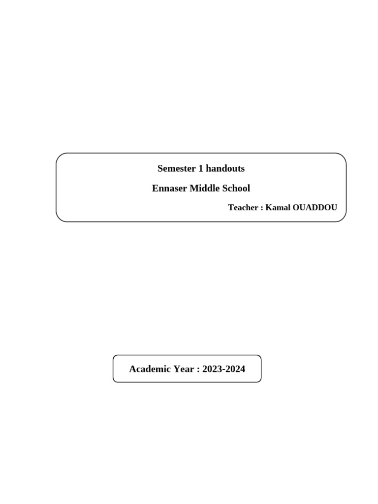 Handout 2024 | PDF | Linguistics | Syntax