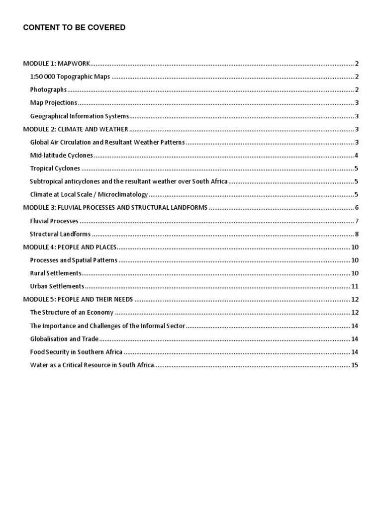 Geography GR 12 Exam Guidelines Study Notes | PDF | Cyclone | Weather Geography GR 12 Exam Guidelines Study Notes | PDF | Cyclone | Weather