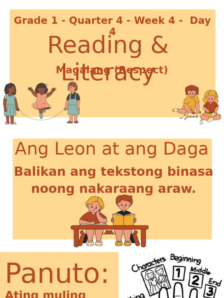 READING & LITERACY G1 Q4 W4 D4 | PDF