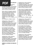 Himno Hidalgo | PDF