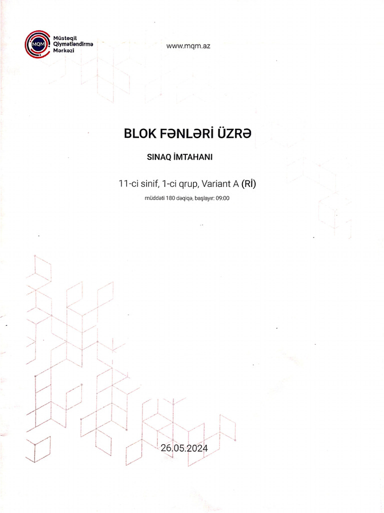 26 May Otk~Kainat 11ci Sinif Rİ | PDF