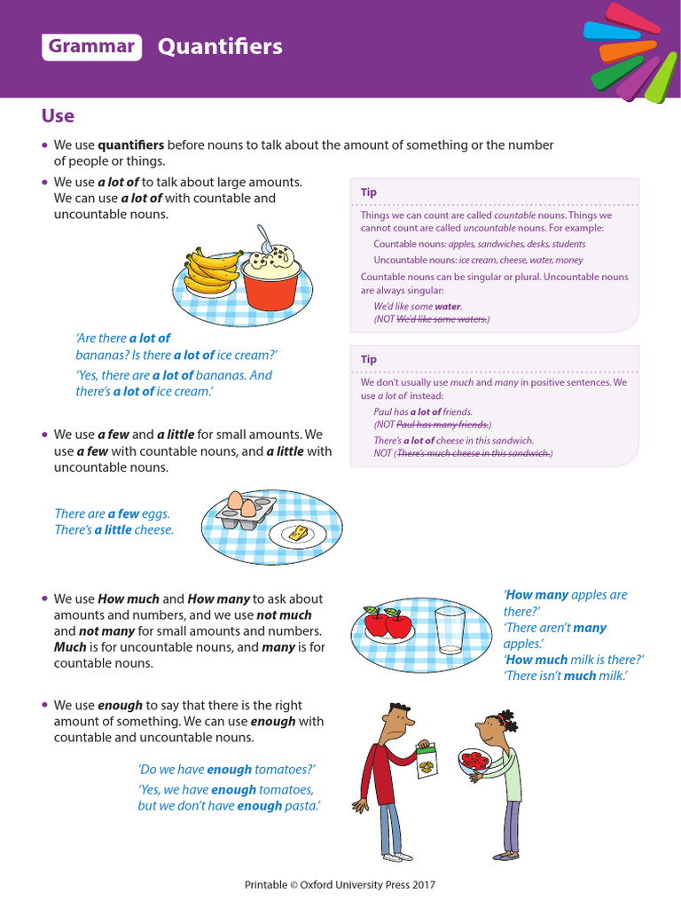 Practice Kit Grammar Reference Quantifiers | PDF | Noun | Plural