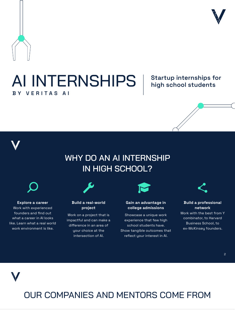 Veritas AI _ AI Internship Brochure | PDF | Artificial Intelligence | Intelligence (AI) & Semantics