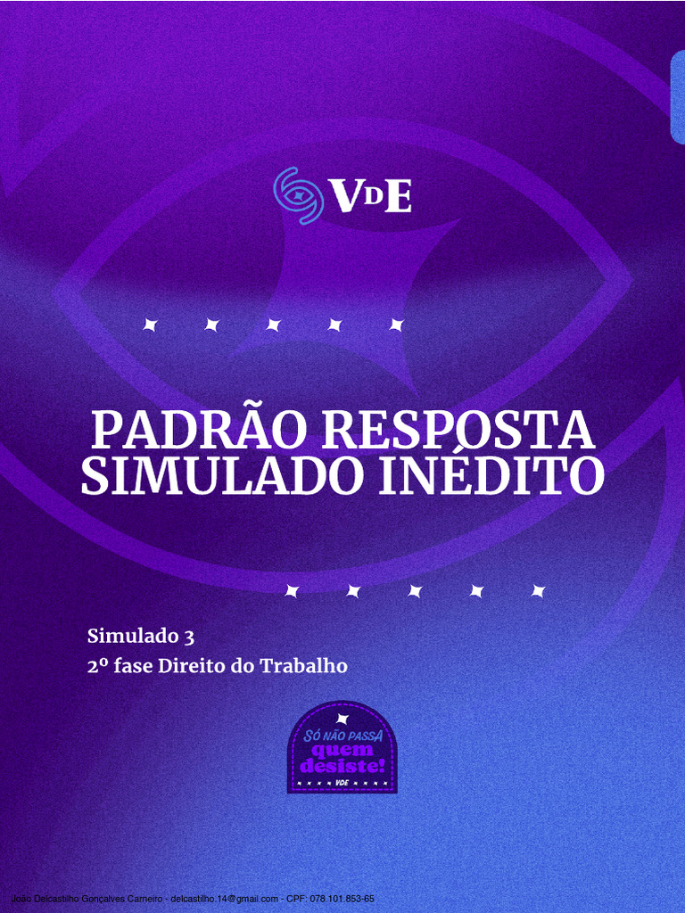 Padrão Resposta - Simulado 03 | PDF
