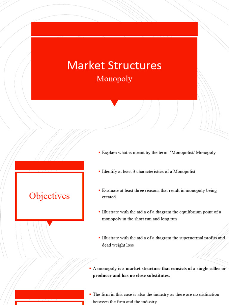 Market Structures | PDF | Monopoly | Profit (Economics)