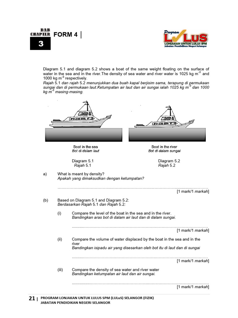 F4 Chapter 3 Forces and Pressure | PDF