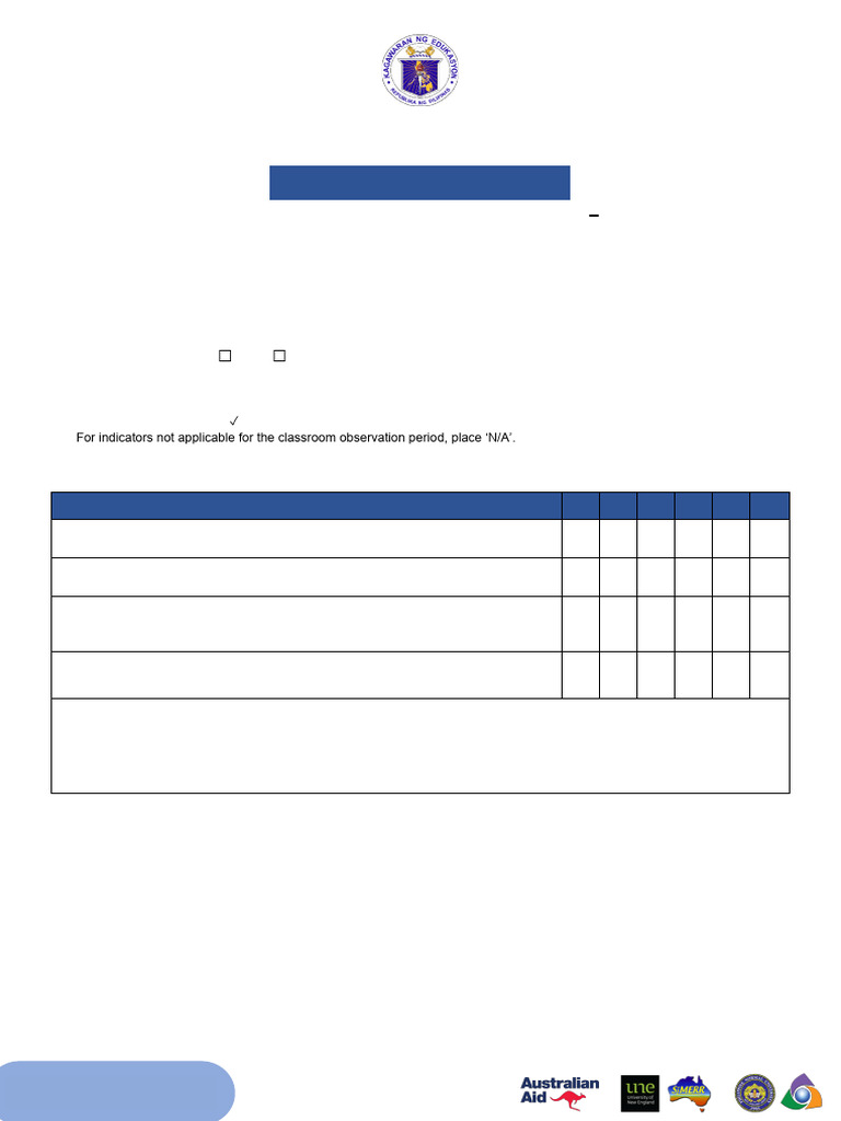 Annex C-4 - COT Rating Sheet For Highly Proficient Teacher For SY 2024 ...