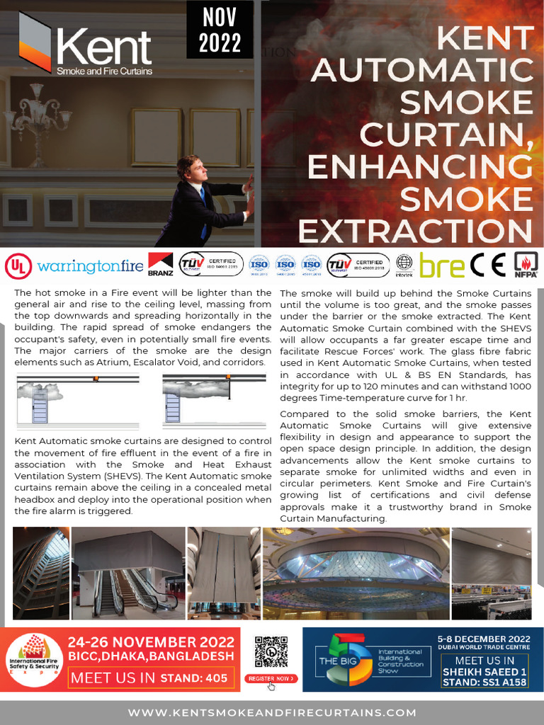 Kent Smoke Fire Curtains Enhancing Smoke Extraction | PDF