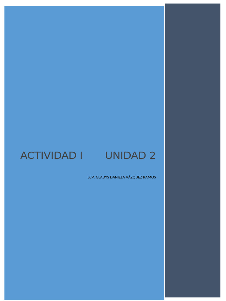 Act. 1 U2 GDVR | PDF
