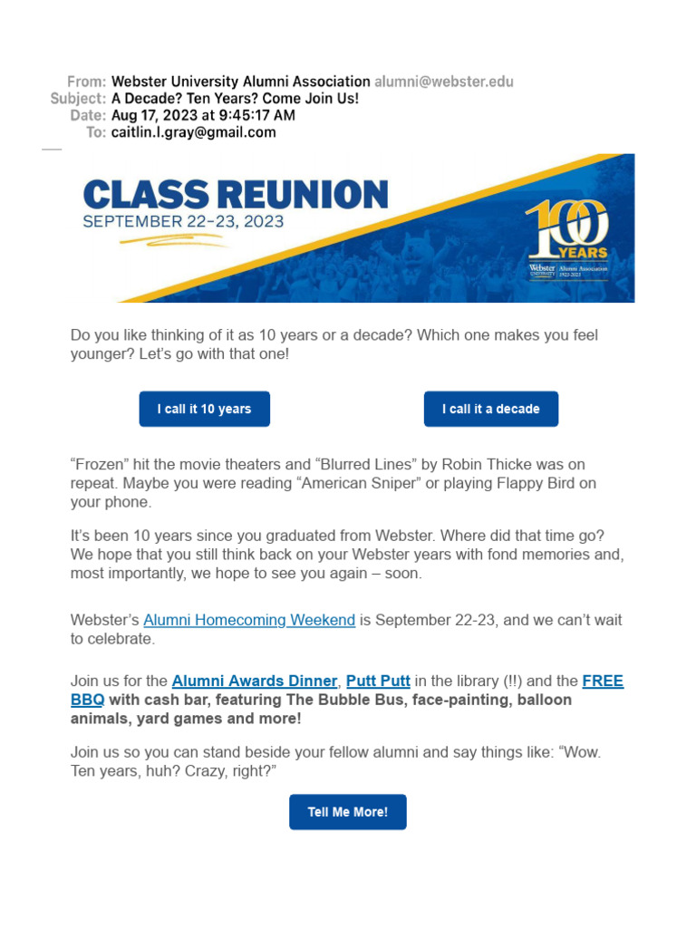 A Decade Ten Years Come Join Us! | PDF