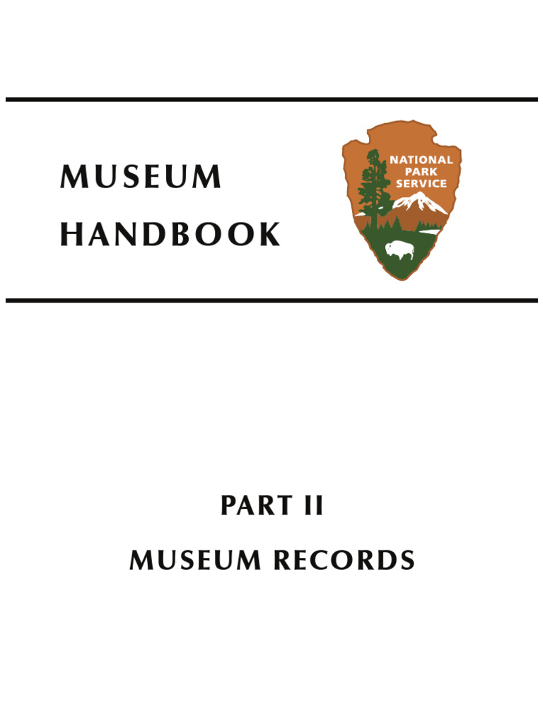 The Museum Handbook | PDF | Museology | Sources