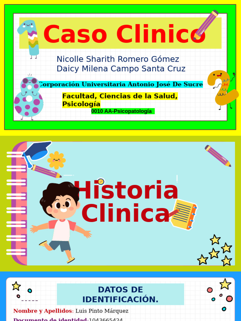 Historia Clinica de Autismo 5555 | PDF | Sicología | Ciencias del comportamiento