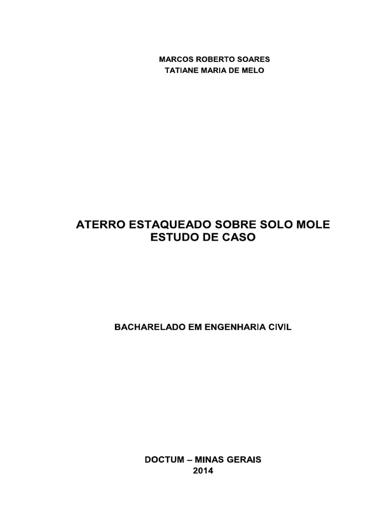 Aterro Estaqueado | PDF